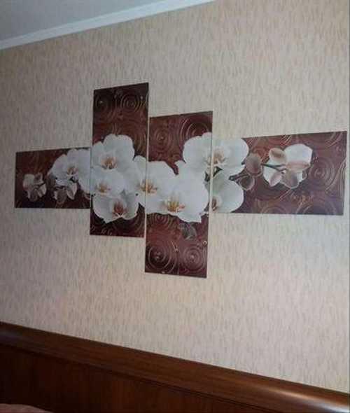 Картина модульная"Орхидея"