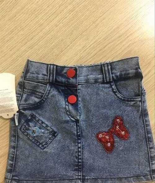 Новая джинсовая юбка для девочки (Турция)