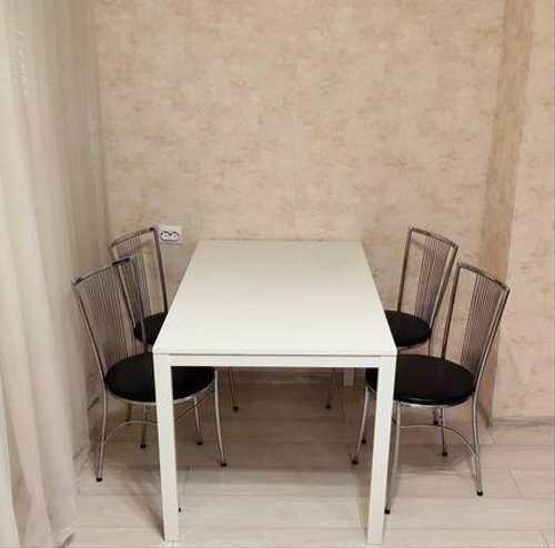 Стол белый 60х80 кухонный