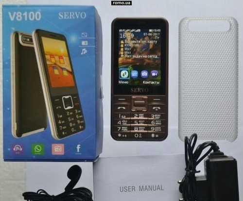 Телефон на 4 симкарты Servo 8100 новый