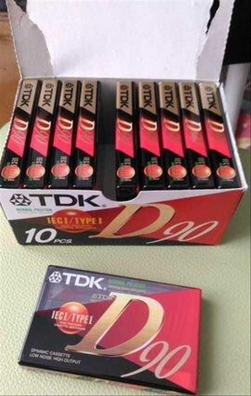 Аудиокассета TDK D90 10 шт