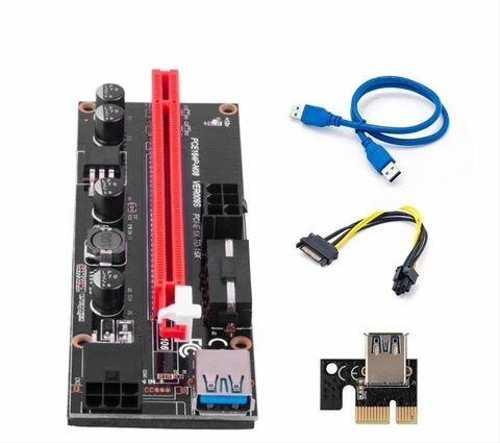 Райзер ver009S, 6pin / molex - SATA 60см