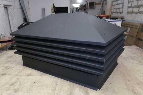 Дымник "хай-тек" RAL9005 Rooftop Matte 400х655