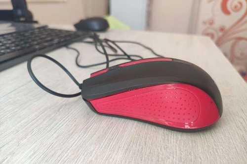 Мышь компьютерная Oklick 225M Black/Red USB