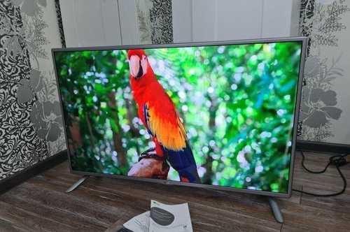 Тонкий Smart телевизор LG 108см,wifi,ютюб,DVB-T2