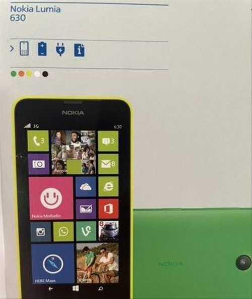 Бампер и коробка Nokia lumia 630