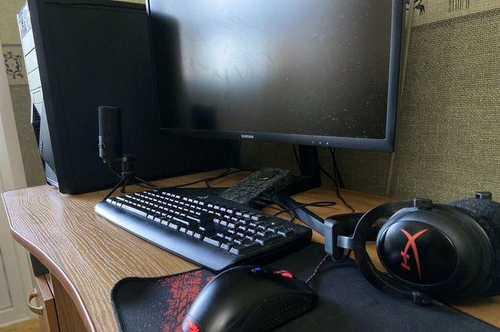 Мощный игровой пк с монитором ryzen 7 3800 X