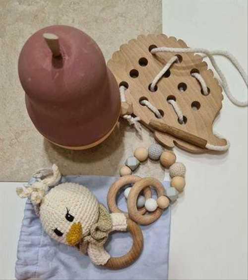 Грызунки и игрушки деревянные