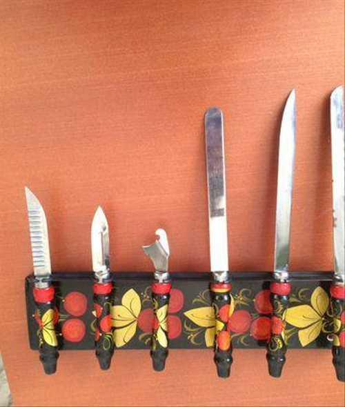 Набор ножей хохлома