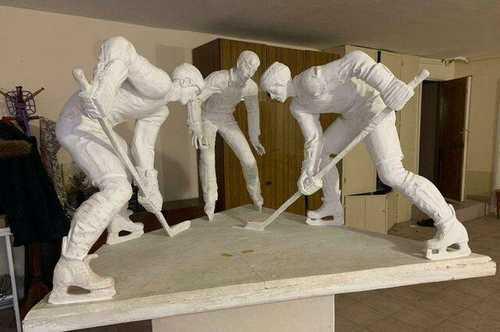 Бюст скульптура спорт хоккей