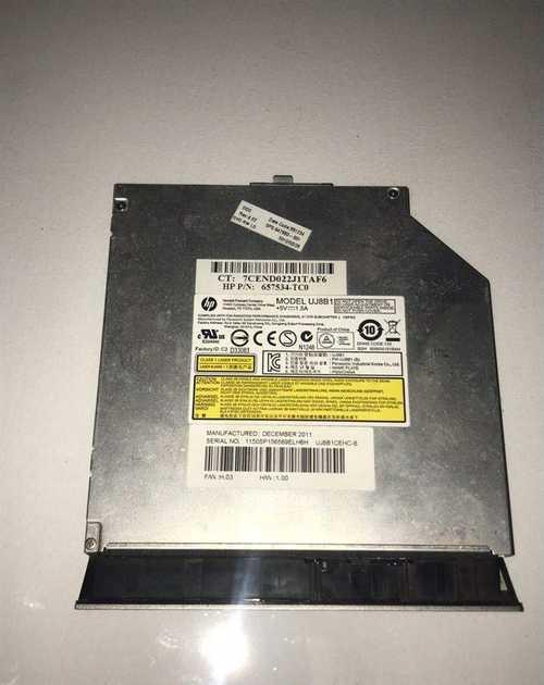 Дисковод dvd привод UJ8B1 от ноутбука hp