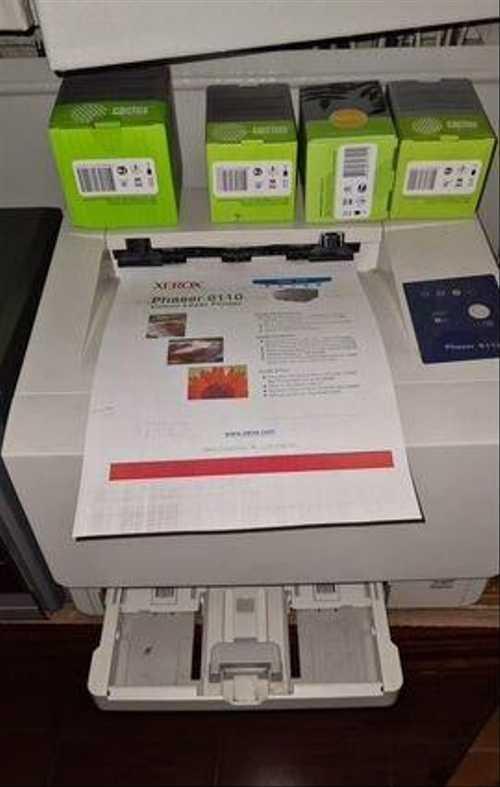 Цветной лазерный принтер Xerox Phaser 6110 бу