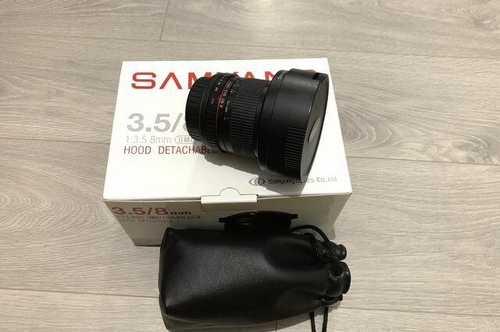 Объектив Samyang Canon MF 8 mm Fisheye