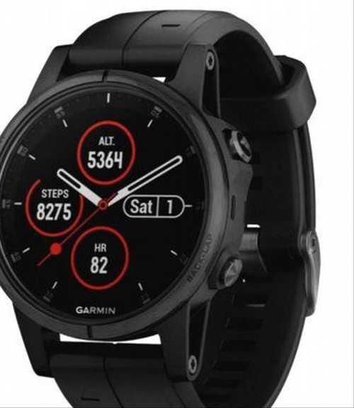 Часы Garmin Fenix 5S Plus Sapphire Black