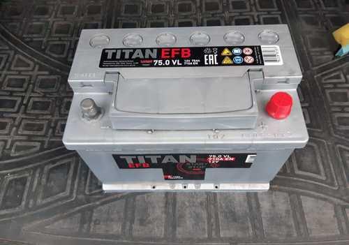 Аккумулятор Титан EFB 75.0 А/ч Titan