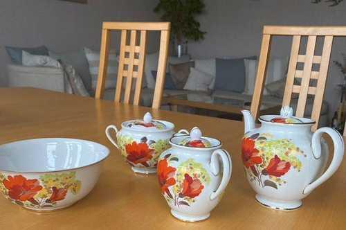 Чайник сахарница молочник сухарница Маки лфз