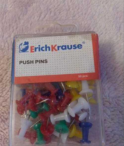 Силовые кнопки-гвоздики erich krause, цветные