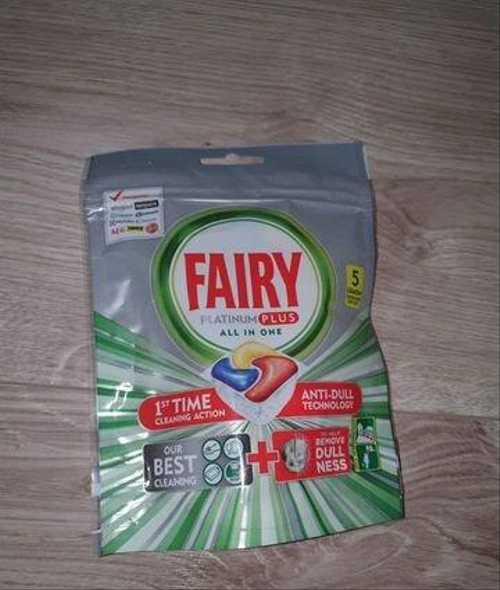 Fairy Platinum All in One, с лимоном 5 шт