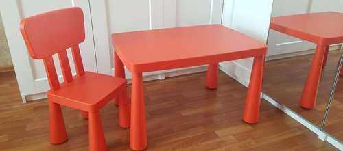 Стул и стол mammut IKEA