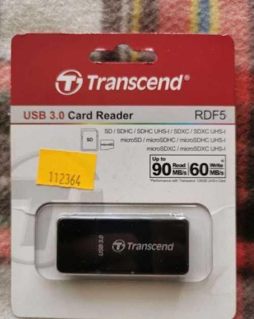 Картридер Transcend RDF5, USB 3.0