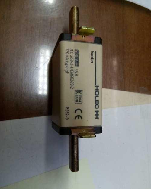Плавкая вставка предохранитель holec P852-0 35A