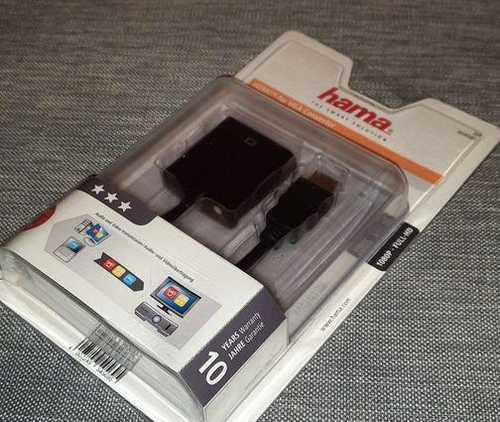 Адаптер Hama hdmi(m) /VGA HD (f) 0.1m (H-54569)