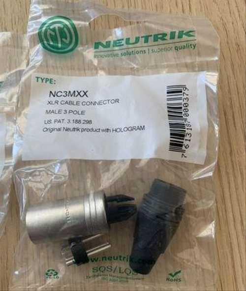 Разъемы Neutrik XLR NC3MXX