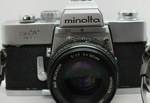 Фотоаппарат Minolta srT super с объективом