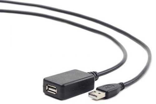 Кабели удлинители USB 2.0 Cablexpert UAE016 черные