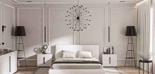 Кровать bergen в стиле минимализм + выезд замерщик