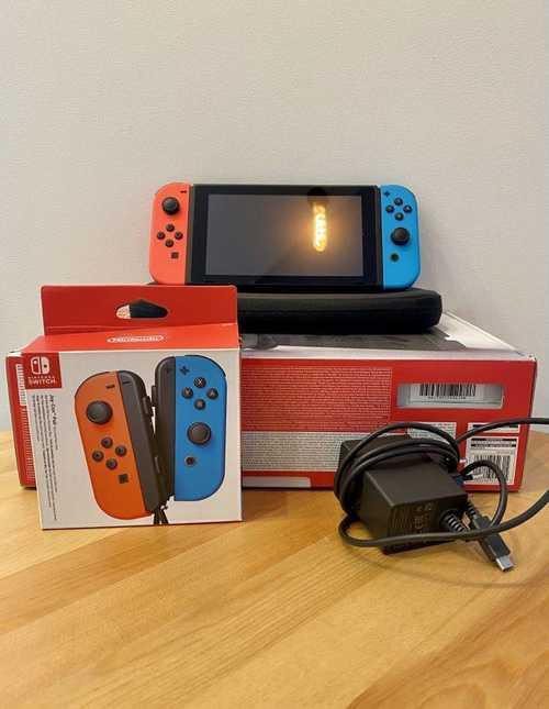 Nintendo Switch 128GB + 13 игр + чехол
