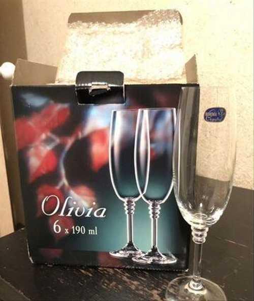 Бокалы для шампанского Bohemia Olivia