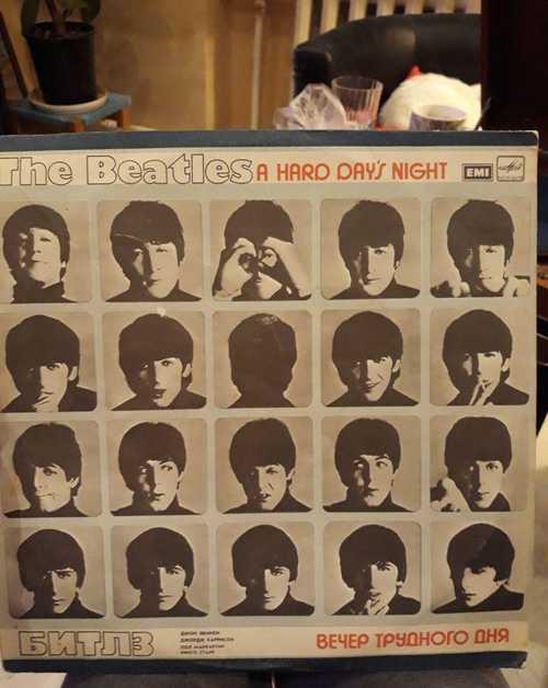 Грампластинка Beatles "A hard day's night"