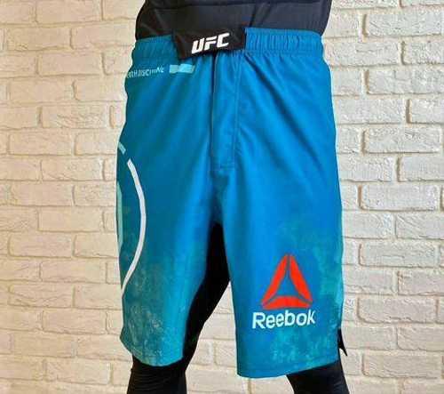 Новые шорты для мма Reebok UFC голубые