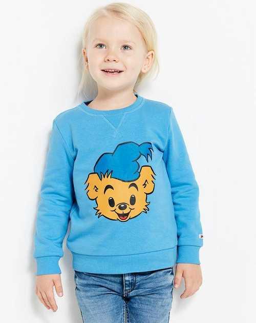 Джемпер голубой с Бамси (Bamse) 116 новый lindex