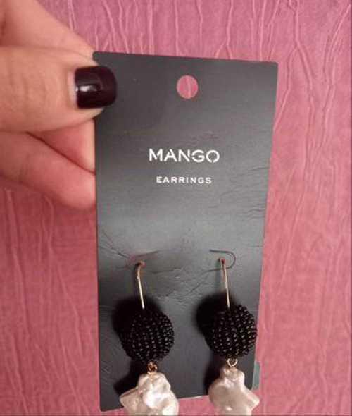 Серьги mango новые