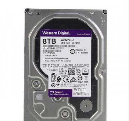 Диск жесткий WD Purple 8Тбайт WD82purz