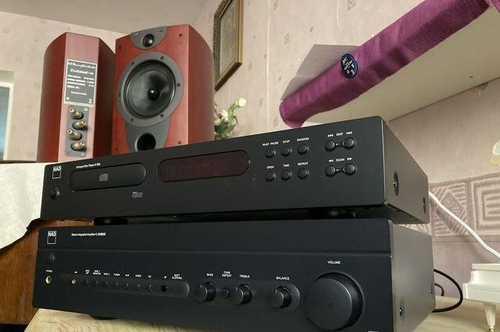 Усилитель + cd проигрыватель NAD + акустика Wharfe