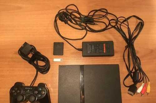 PS2 Slim + OpenTuna + Игры