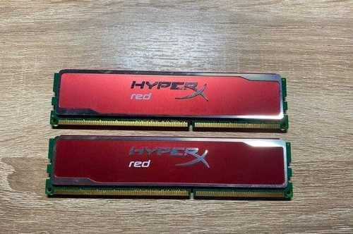Оперативная память HyperX red DDR3 1600MHz 16 gb