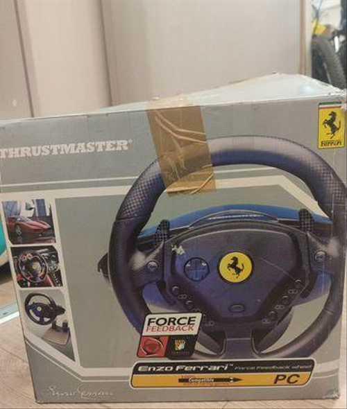 Игровой руль с педалями thrustmaster enzo ferrari