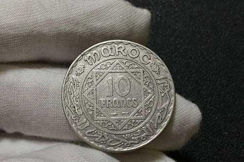 10 франков 1352 (1934г.) Марокко Французский