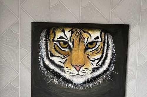 Картина маслом тигр 55*45