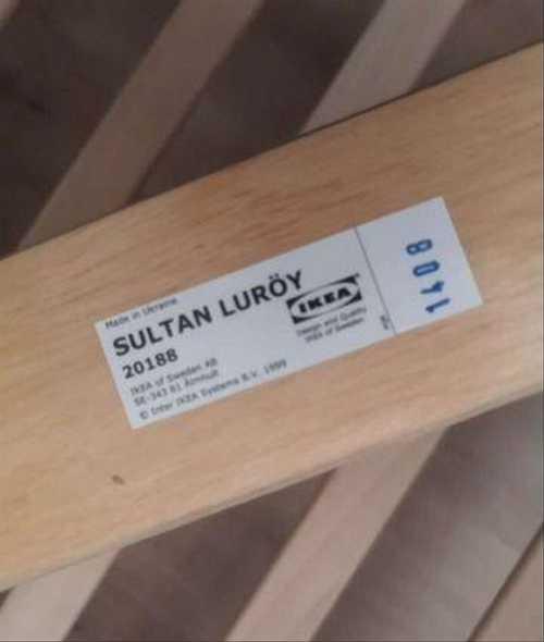 Реечное дно кровати Икеа Лурой (IKEA Luroy)