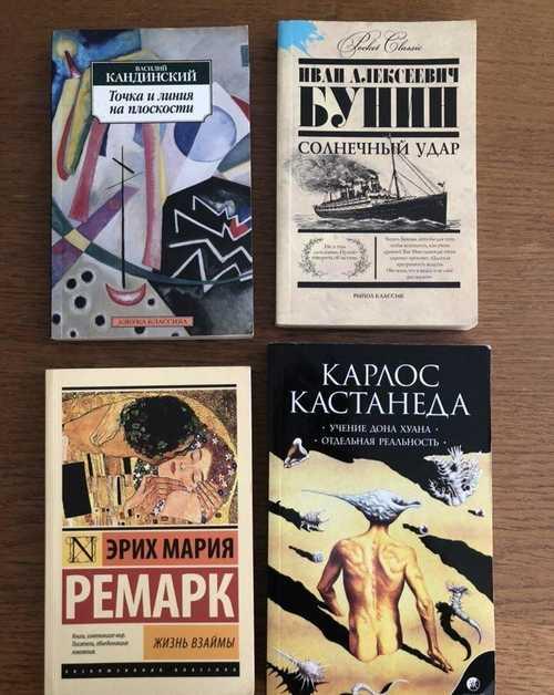 Книги: Кандинский, Бунин, Ремарк, Кастанеда