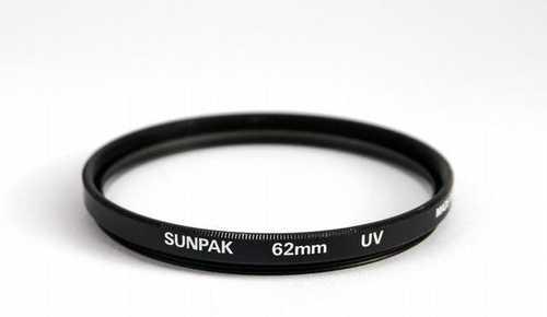 Защитный UV светофильтр 62 мм mm Sunpak Япония