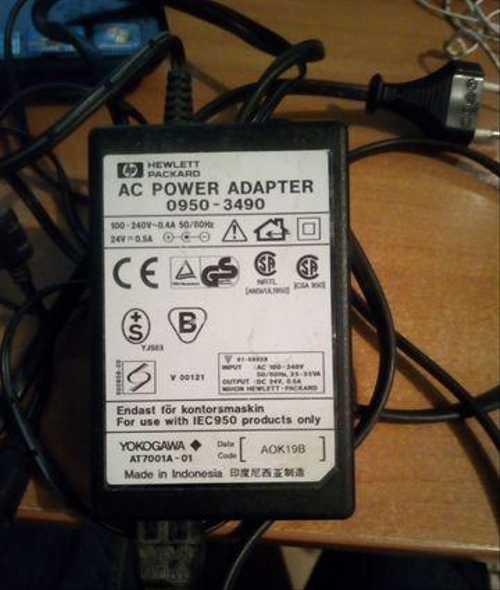 Ac power adapter 0950 3490 схема