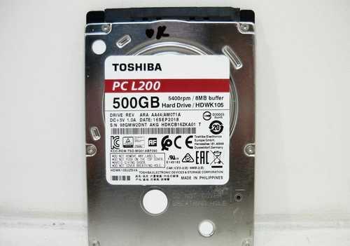 Жёсткий диск Toshiba 500GB 2.5"