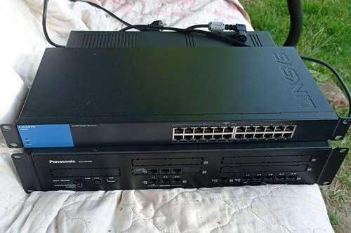 Panasonic kx-ns500ru и два linksys lgs124p