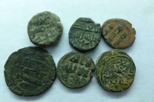 Набор древних исламских монет номер 28. 6 шт